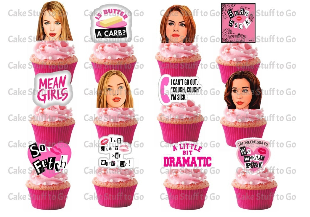 Mean Girls Cupcake Toppers – Cake Stuff to Go