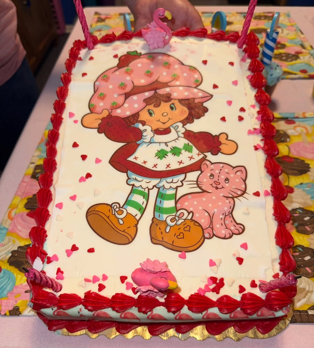Strawberry Shortcake Edible Cake Topper Decoration Original – Cake ...