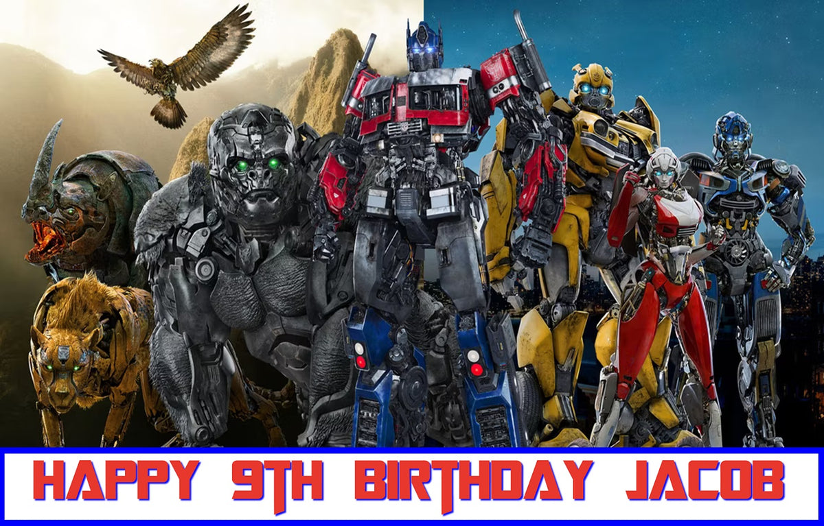 Transformers Rise of the Beasts Edible Cake Topper – Cake Stuff to Go