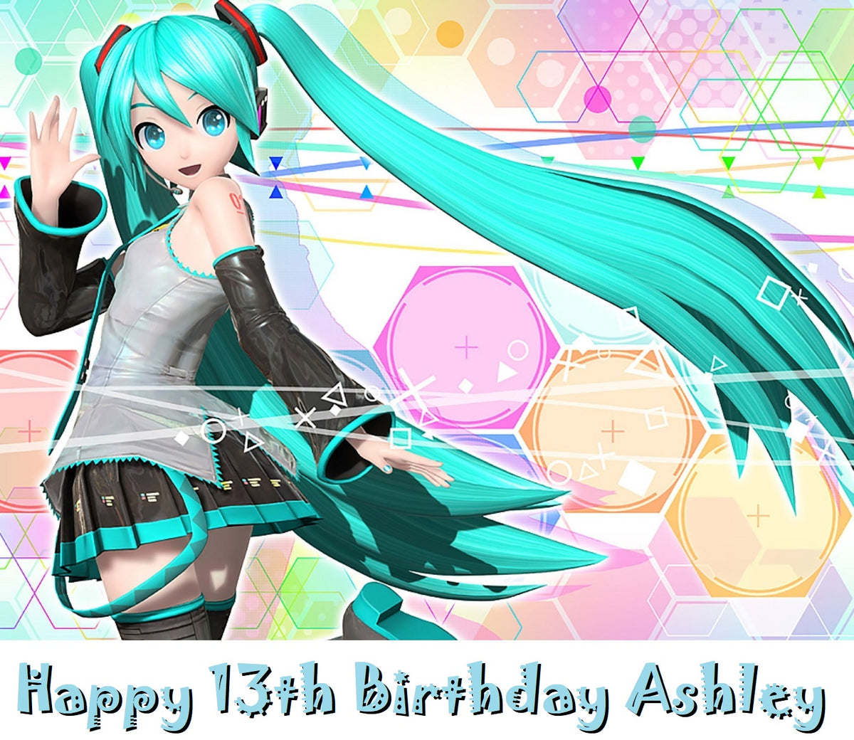 Hatsune Miku Edible Cake Topper Image Decorartion – Cake Stuff to Go