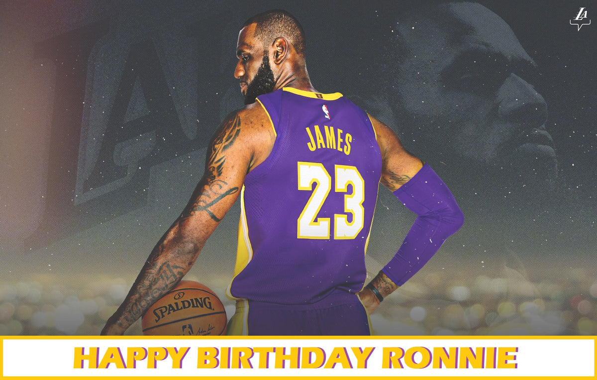 LeBron James Lakers Edible Cake Topper Decoration – Cake Stuff to Go