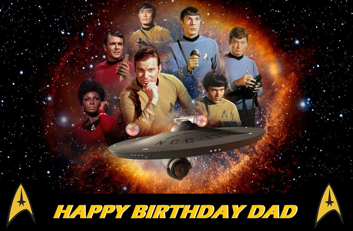 Star Trek Edible Cake Topper Image Decoration – Cake Stuff to Go