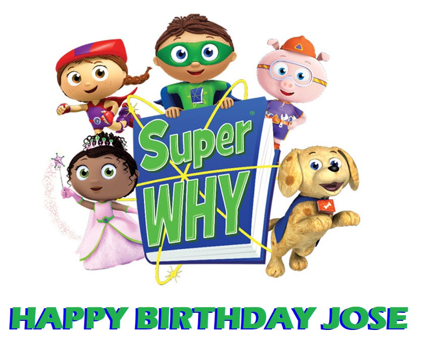 Super Why Edible Cake Topper Decoration – Cake Stuff to Go