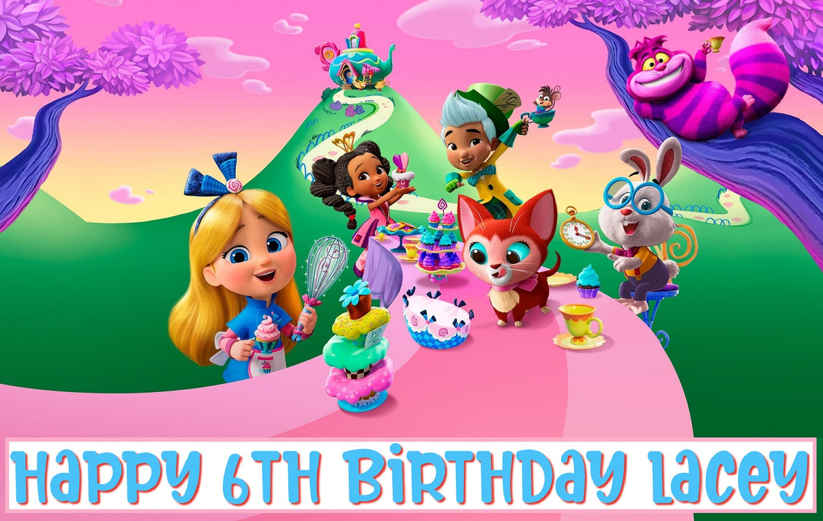 Alice's Wonderland Bakery Edible Cake Topper Image Decoration – Cake ...