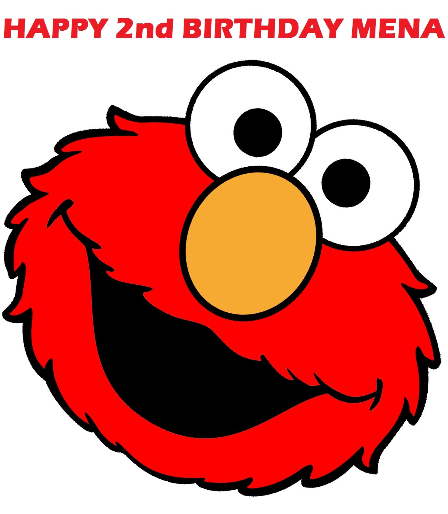 Elmo Happy 2nd Birthday