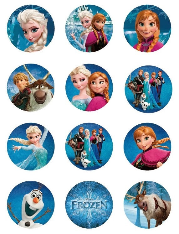 Frozen Edible Cupcake Toppers Decoration – Cake Stuff to Go