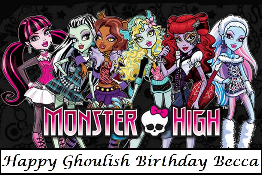 Monster High Edible Cake Topper Decoration – Cake Stuff to Go
