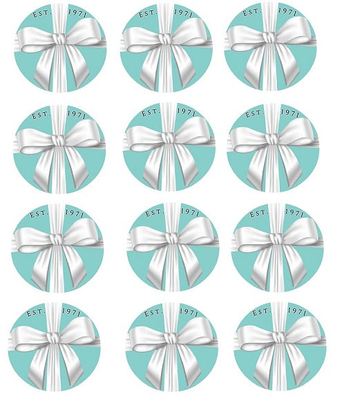 Tiffany Inspired Edible CupCake Topper Decoration – Cake Stuff to Go