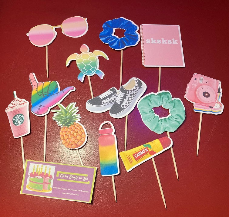 VSCO Girls Cupcake Toppers – Cake Stuff to Go